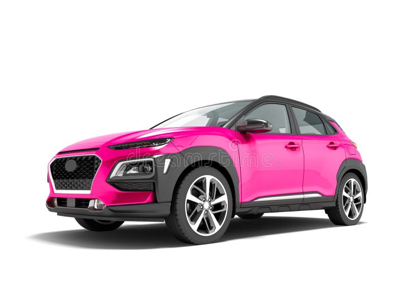 Compact Pink Car Front View Stock Illustrations – 19 Compact Pink Car ...