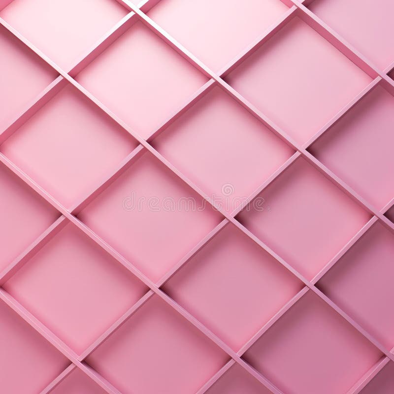 Modern Pink Grid Pattern Featuring Geometric Minimalist Design Stock ...