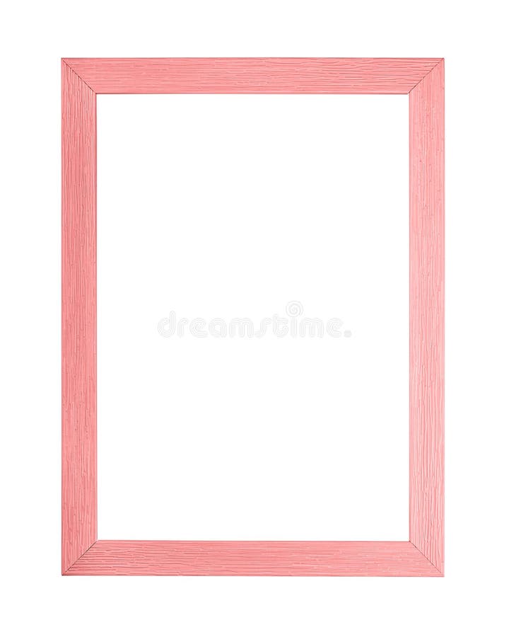 Modern Pink Picture Frame on White Stock Image - Image of empty, design ...