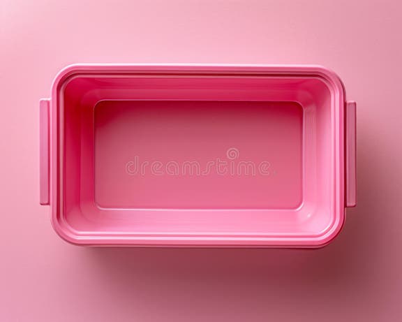 Modern Pink Rectangular Container Durable Plastic Storage Box for ...