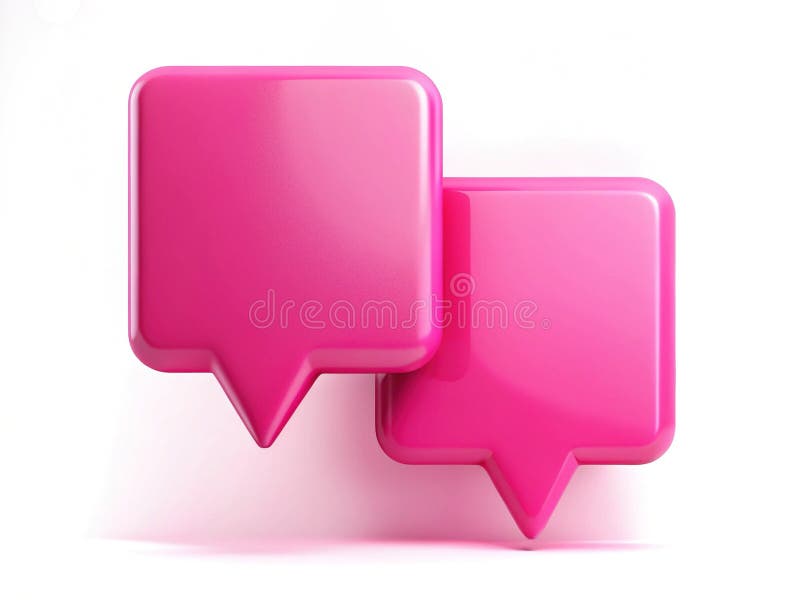 Modern Pink Speech Bubbles Versatile Callout Elements for Design ...