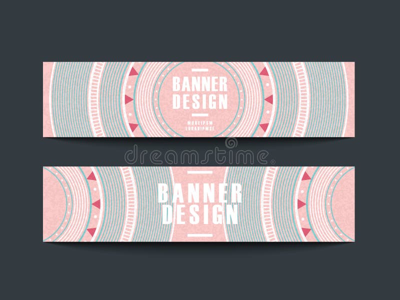 Modern Pink Vinyl Record Design for Banners Stock Vector - Illustration ...