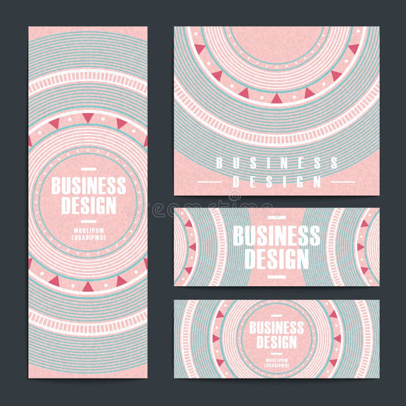 Modern Pink Vinyl Record Design for Banners Stock Vector - Illustration ...