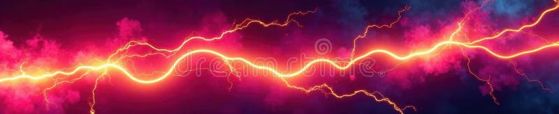 Modern Pink Yellow Thunder Storm Stripe Car Decal, Bold, Texture Stock ...