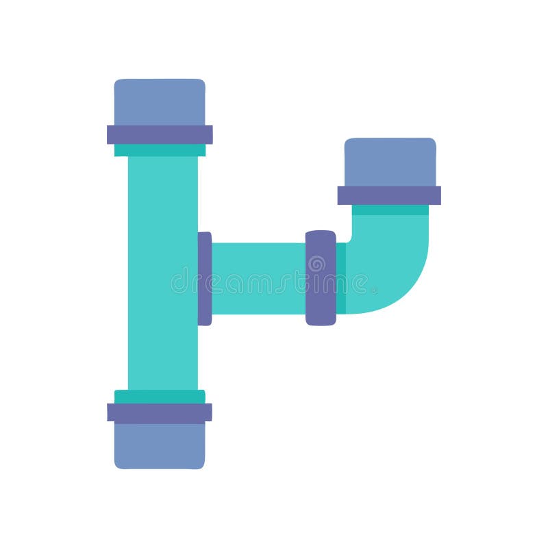 Modern Pipe Fitting Icon Representation Stock Vector - Illustration of ...