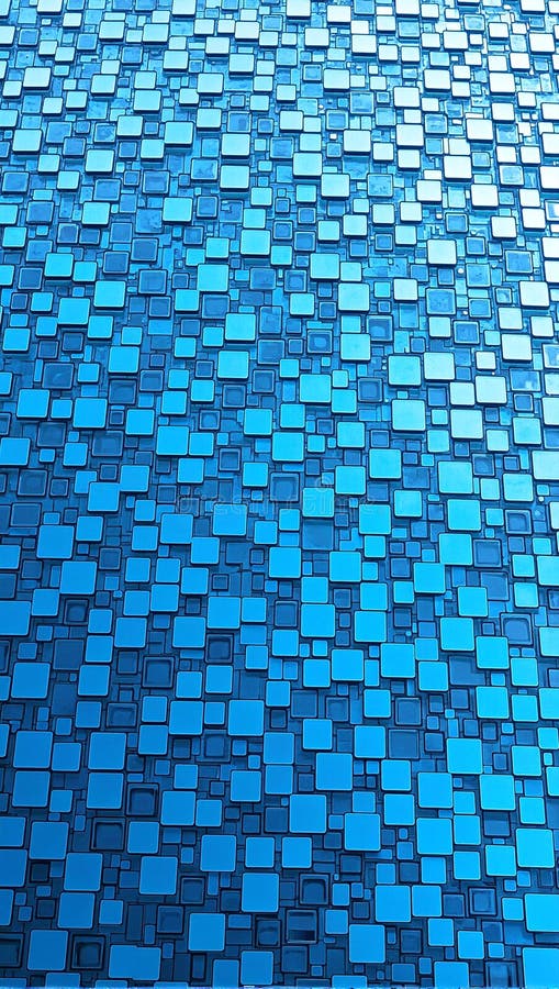 Modern Pixelated Glass Facade Creating Digital Aesthetic Stock ...