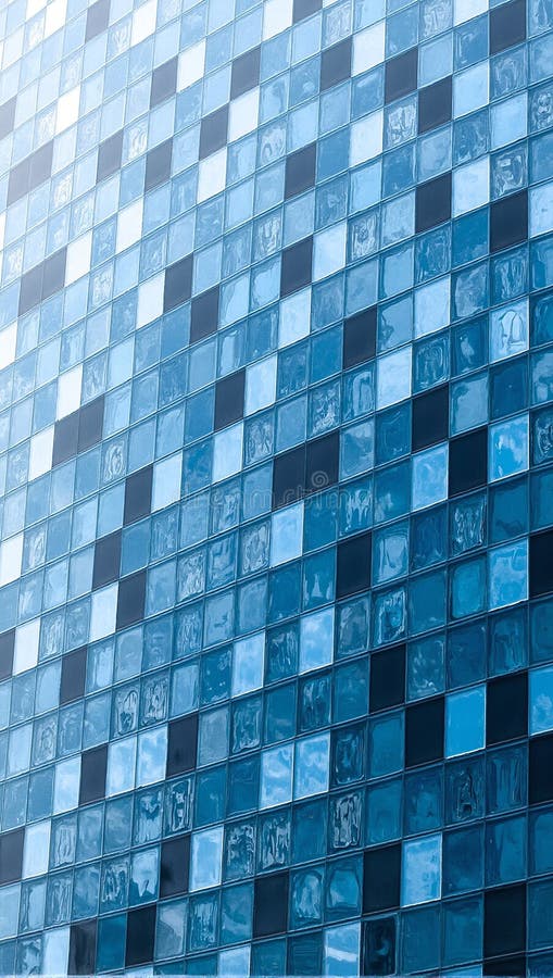 Modern Pixelated Glass Facade Creating Digital Aesthetic Stock ...