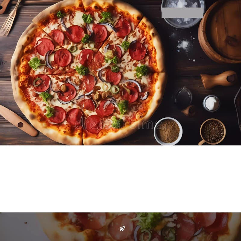 Modern Pizza Restaurant Website Template. Generative Ai Design Concept ...