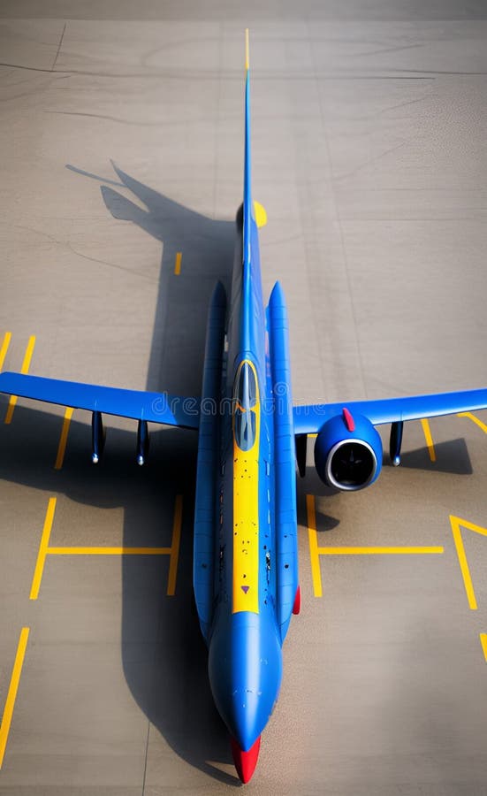 Modern plane artwork stock image. Image of digital, artwork - 270792883