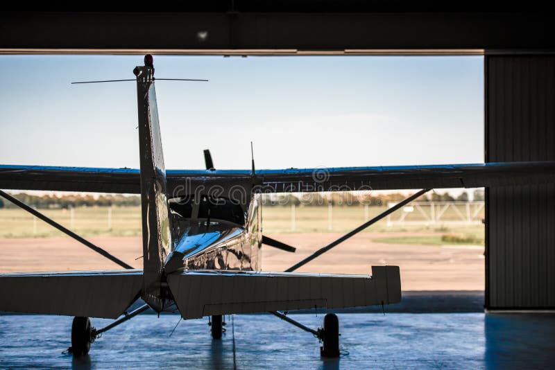 A modern plane stock photo. Image of repair, maintenance - 100512870