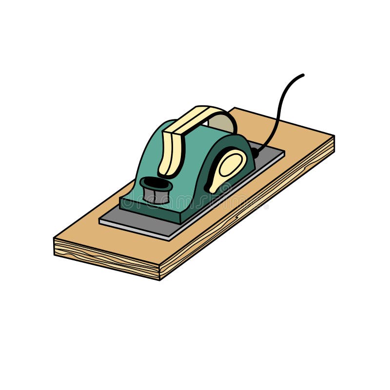Modern Planer for Carpentry. Cartoon Vector Style Stock Vector ...