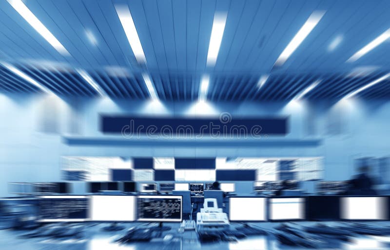Modern plant control room stock image. Image of color - 88537657