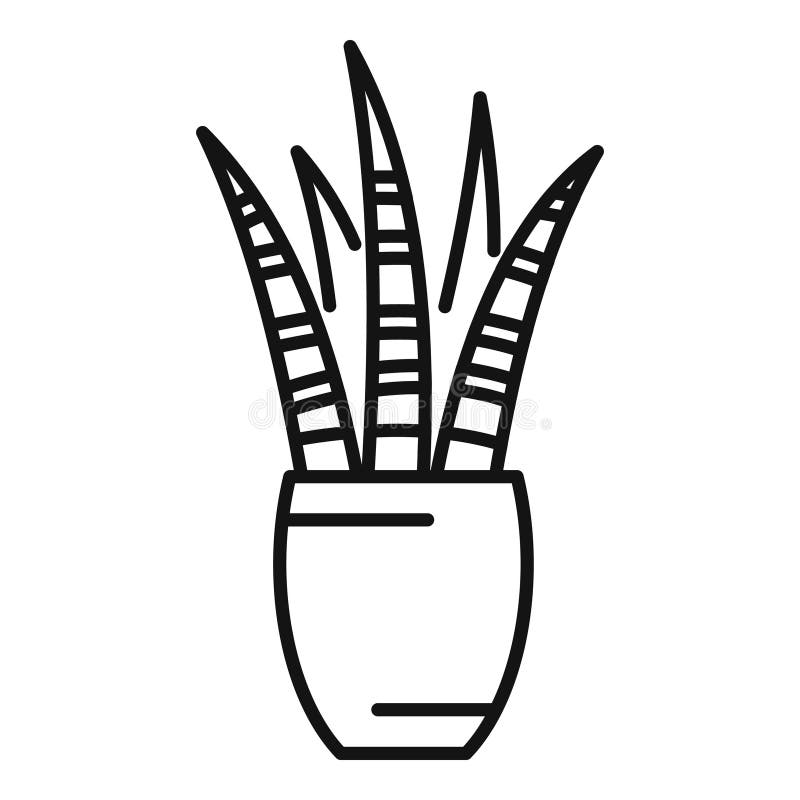 Modern Plant Icon Outline Vector. Home Indoor Stock Vector ...
