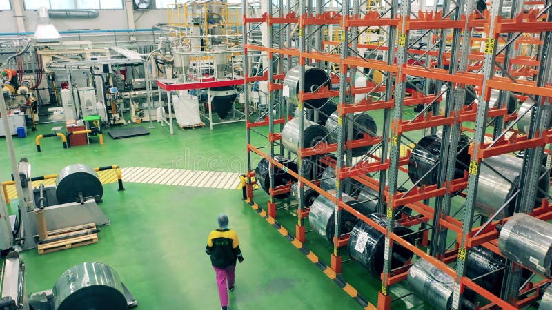 Inside View of a Modern Plastic Factory Stock Video - Video of indoor ...