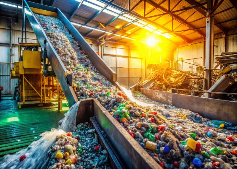 Modern Plastic Waste Recycling Plant Innovative Machinery in Action ...