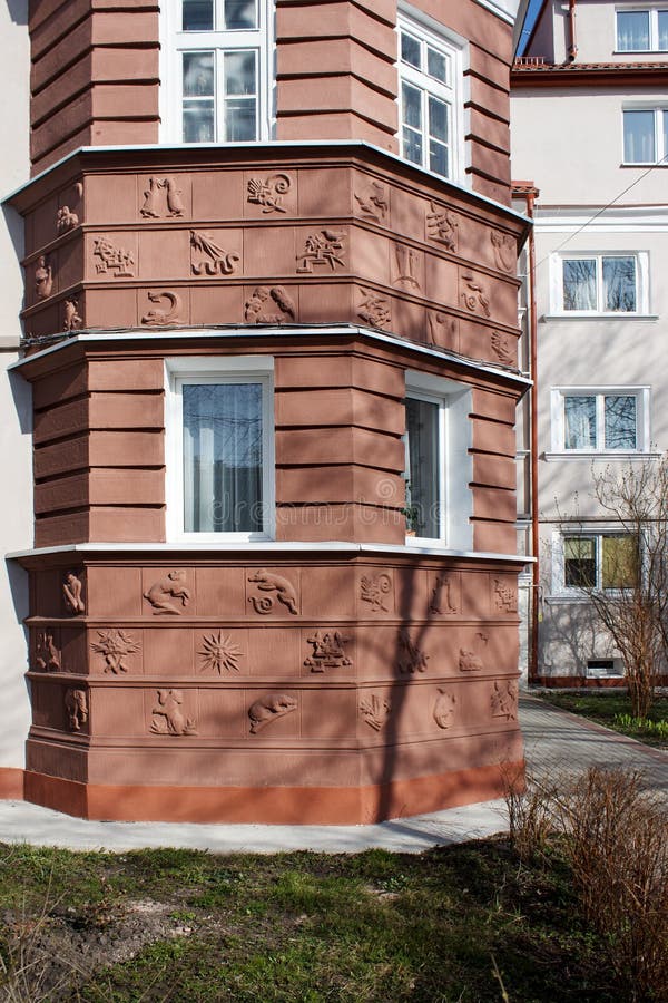 Modern Plastic Windows in the Wall of the House Stock Image - Image of ...