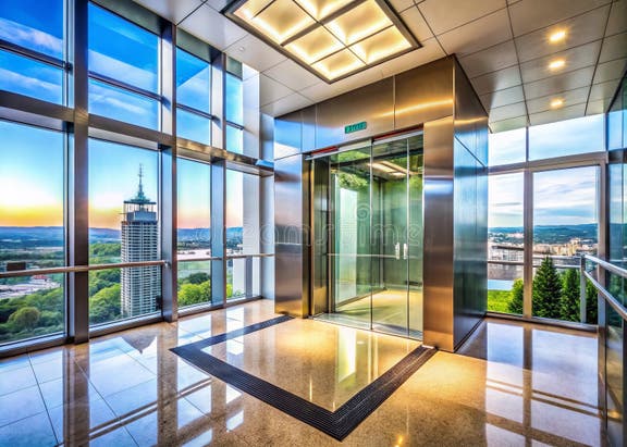 Modern Platform Lift Installation a Panoramic View of Seamless ...