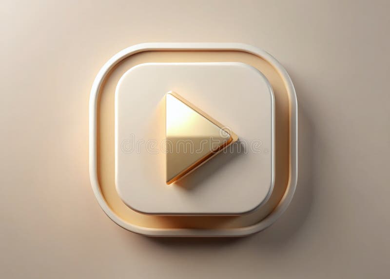 Modern Play Button Set Geometric Shapes for Clean UIUX Design Perfect ...