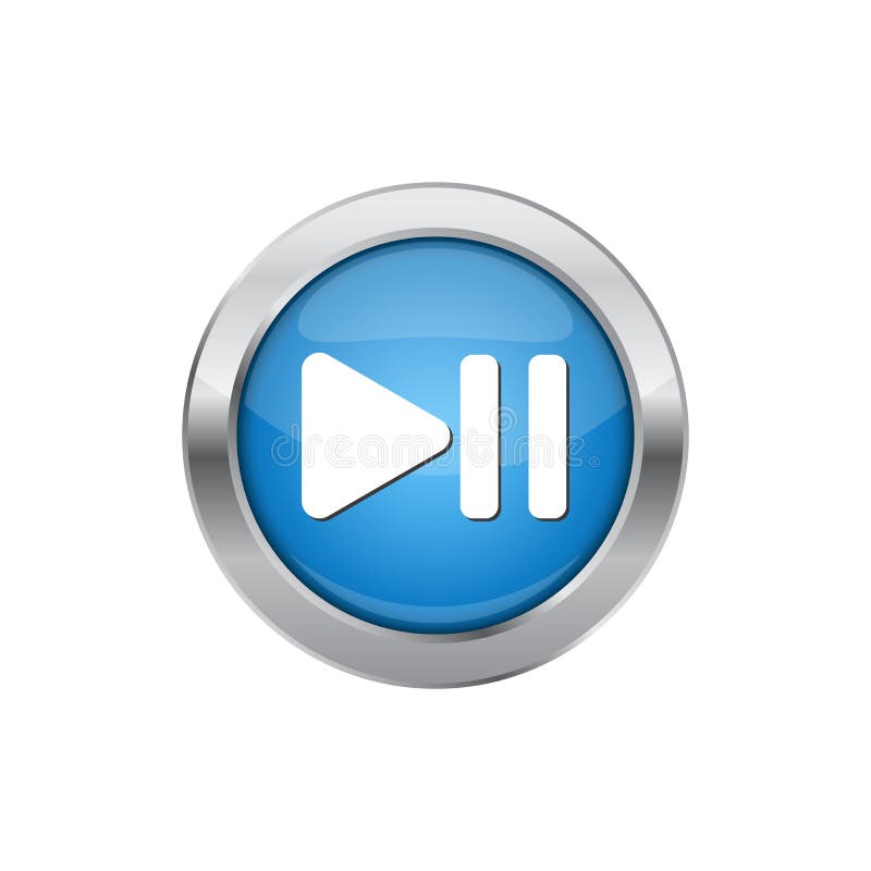 Modern Stop Icon Button Logo Stock Vector - Illustration of sign, music ...