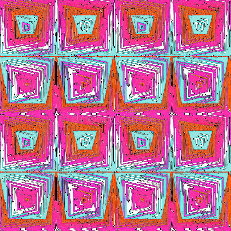 Ditzy Pixel Abstract Rainbow Seamless Pattern Backdrop. Modern Playful ...