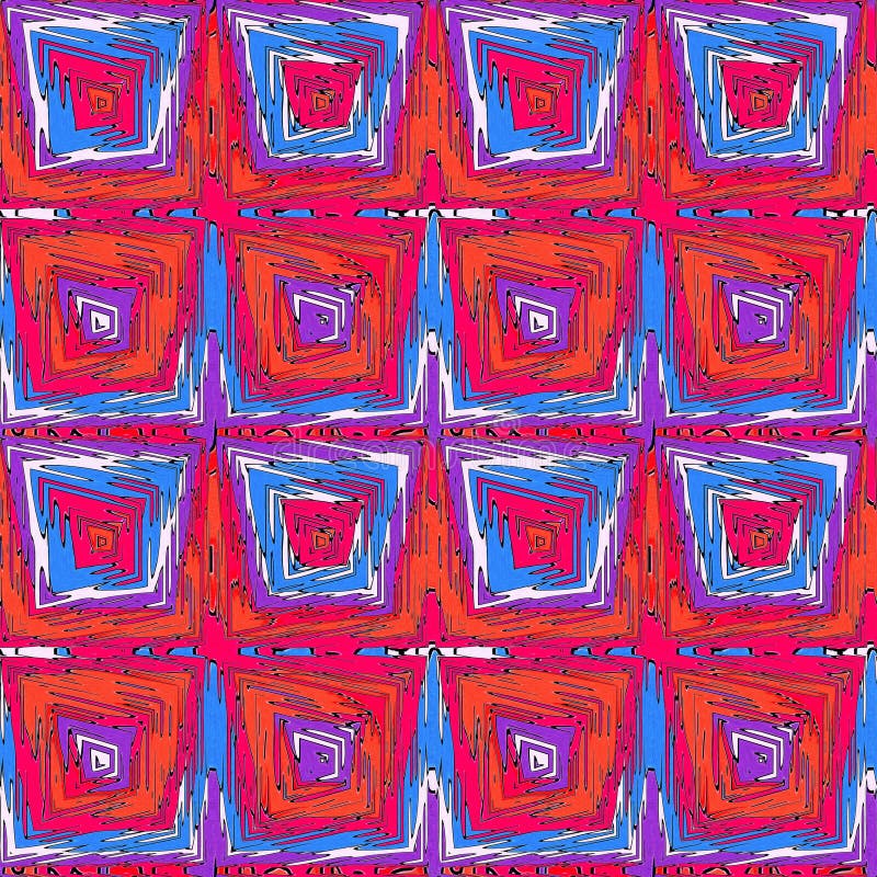 Ditzy Pixel Abstract Rainbow Seamless Pattern Backdrop. Modern Playful ...