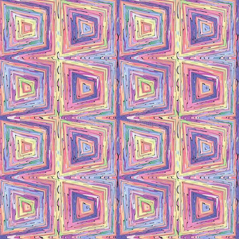 Ditzy Pixel Abstract Rainbow Seamless Pattern Backdrop. Modern Playful ...