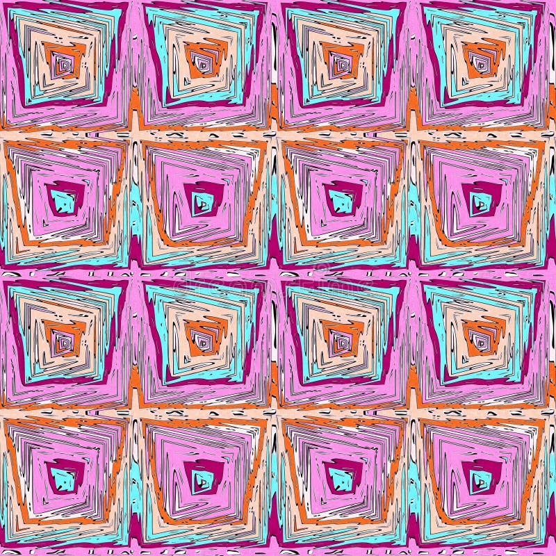 Ditzy Pixel Abstract Rainbow Seamless Pattern Backdrop. Modern Playful ...