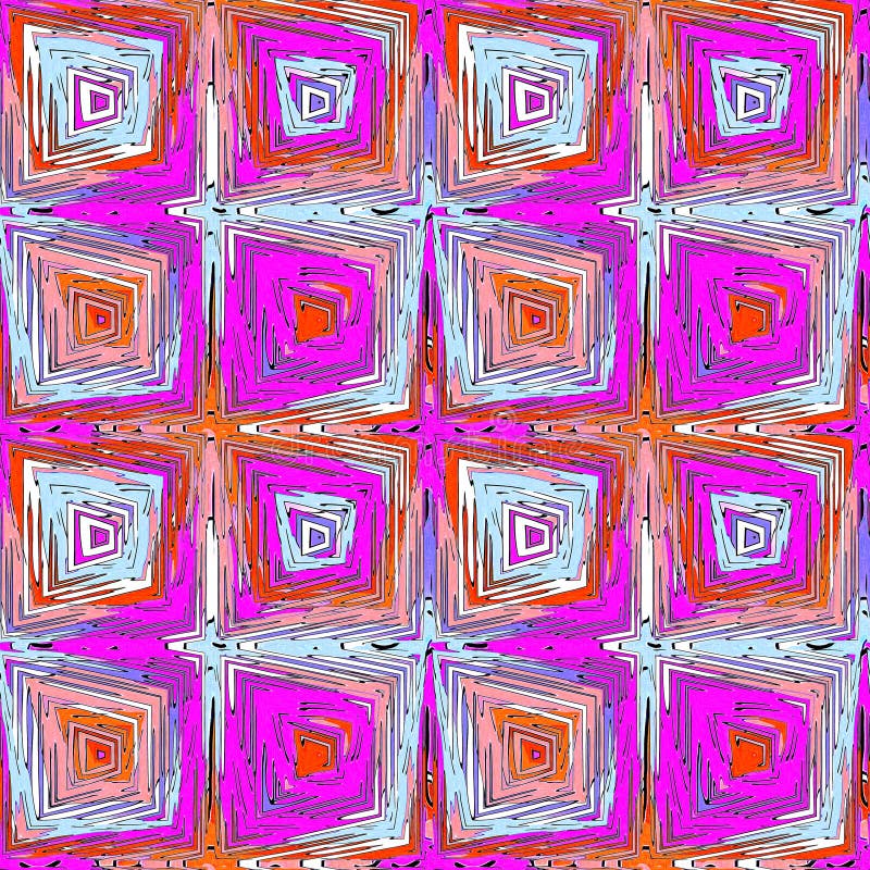 Ditzy Pixel Abstract Rainbow Seamless Pattern Backdrop. Modern Playful ...