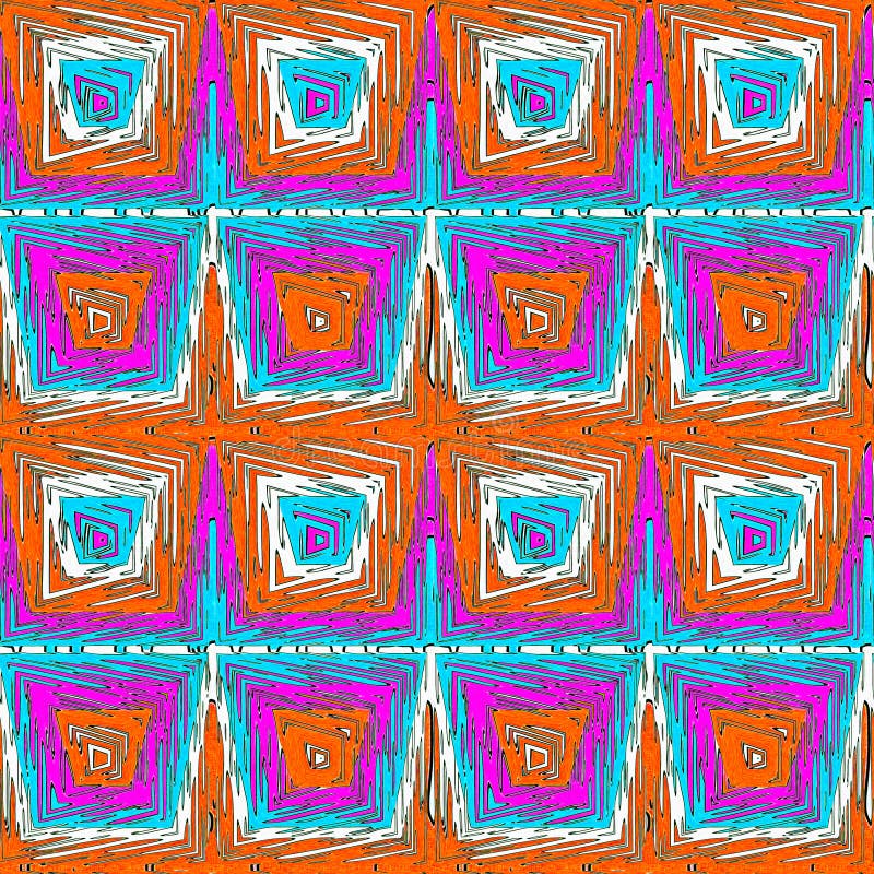 Ditzy Pixel Abstract Rainbow Seamless Pattern Backdrop. Modern Playful ...