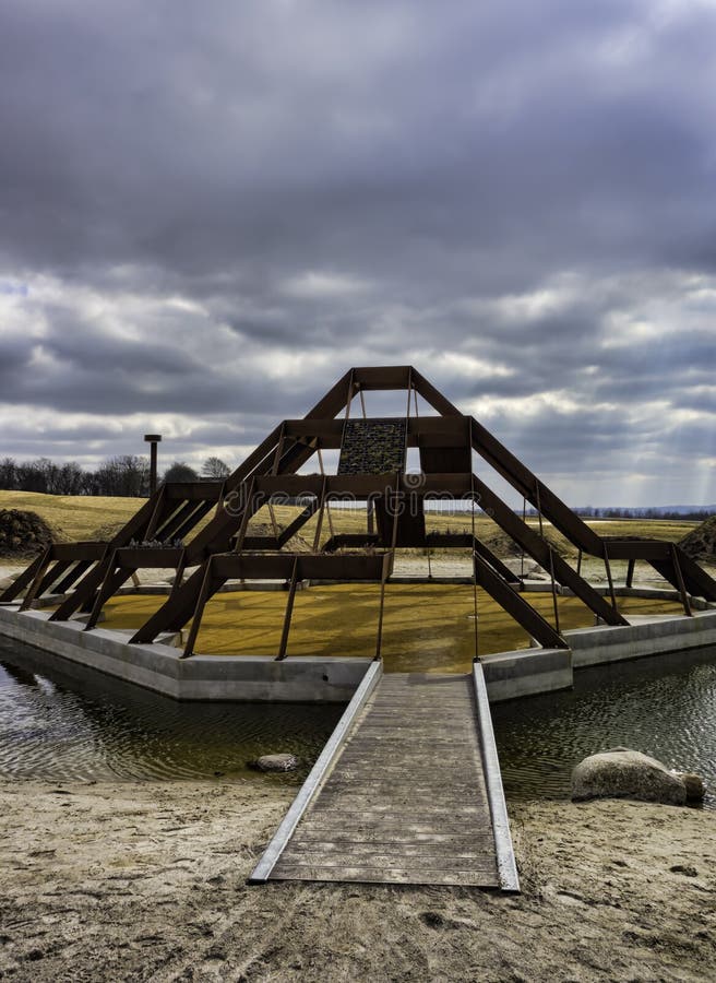 Modern Playground in Ry, Denmark Stock Image - Image of school, outside ...