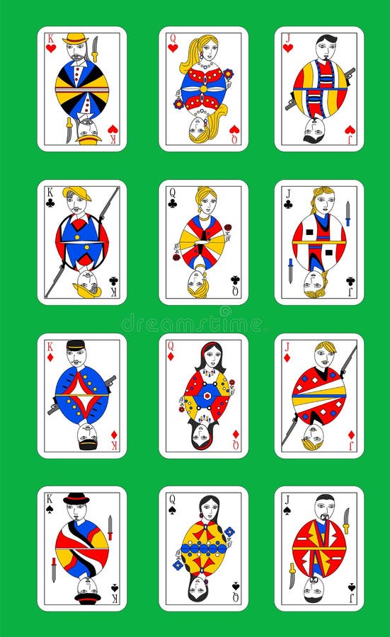 Modern playing cards stock vector. Illustration of hobby - 89220916