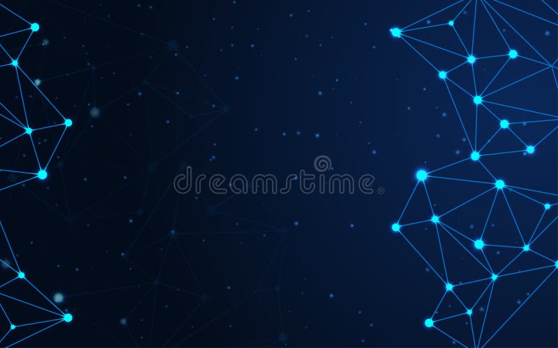 Modern Plexus Line Presentation Background. Vector Network Pattern ...