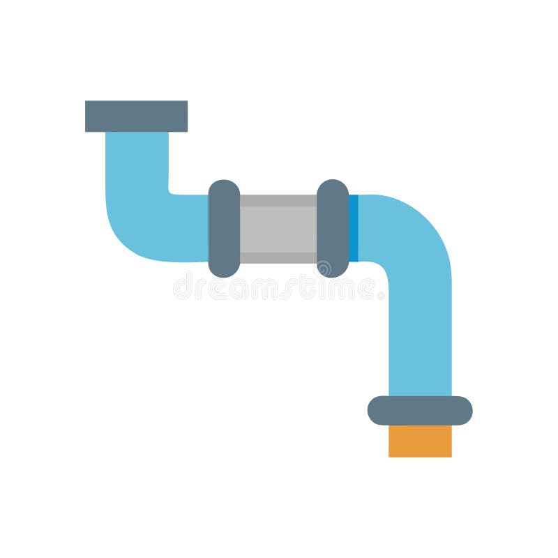 Modern Plumbing Pipe Icon Representation Stock Vector - Illustration of ...