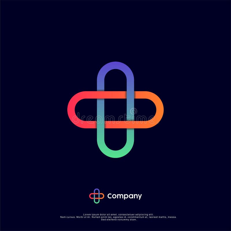 Modern Plus Logo Design for Your Business Stock Vector - Illustration ...