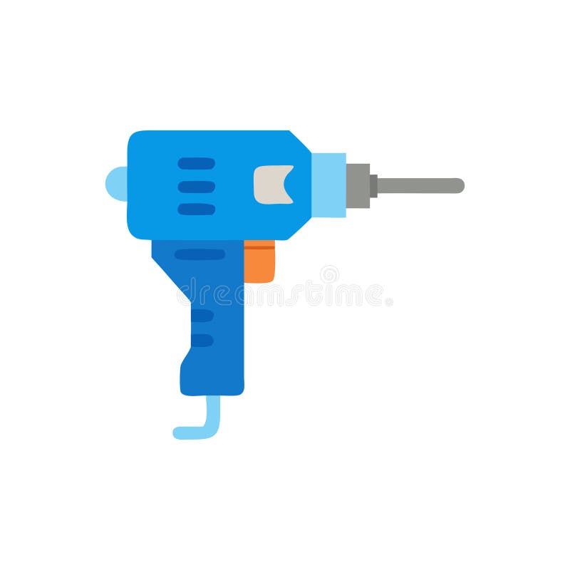 Modern Pneumatic Drill Icon Representation Stock Illustration ...