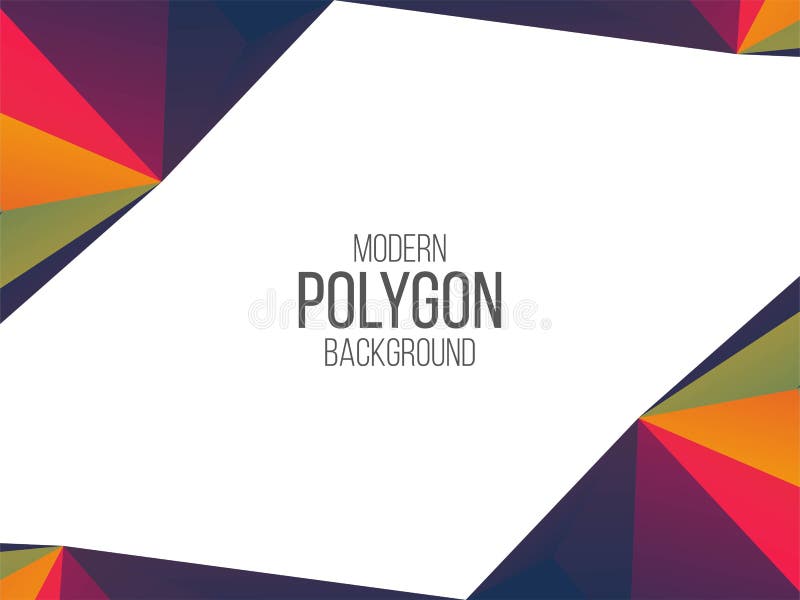 Modern Polygon Geometric Background Design Stock Vector - Illustration ...