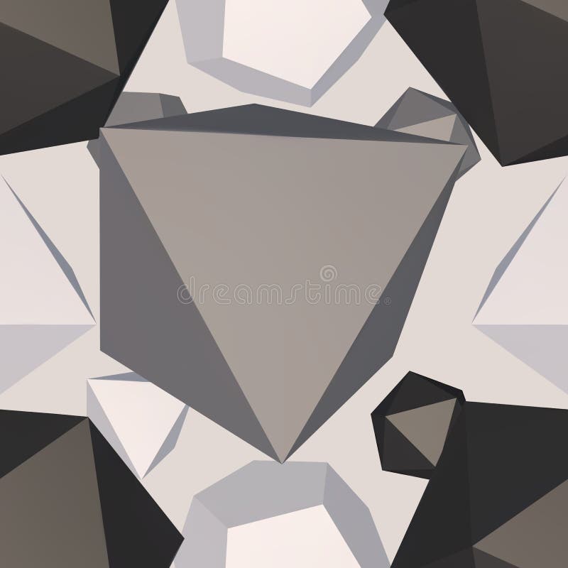 Modern Polygon Structure Decoration. Stock Vector - Illustration of ...