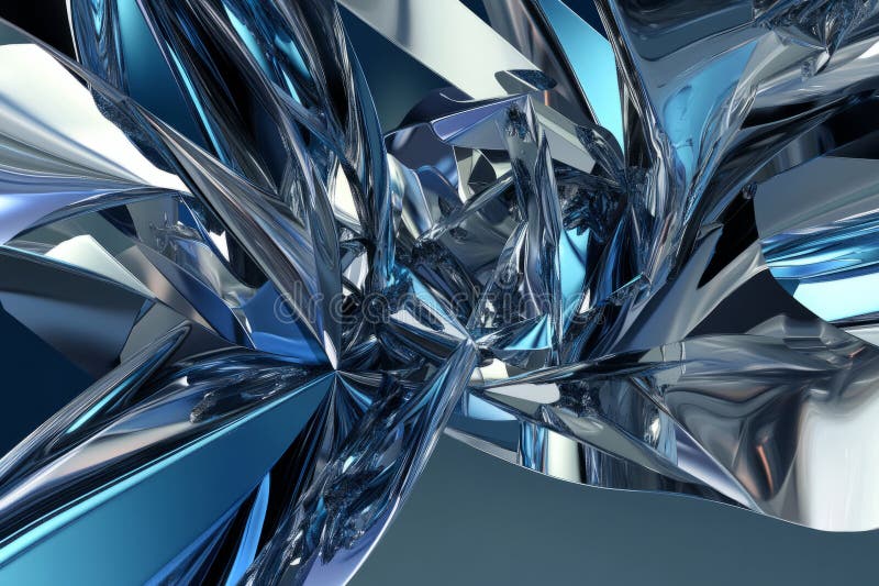 Modern Polygonal Abstract Background, with Three-dimensional Shapes in ...