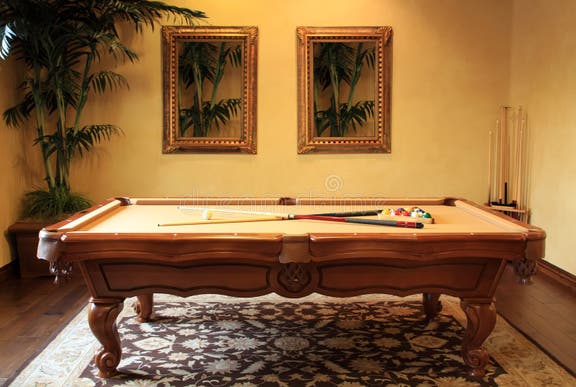 Modern pool game table stock image. Image of billiards - 7490449