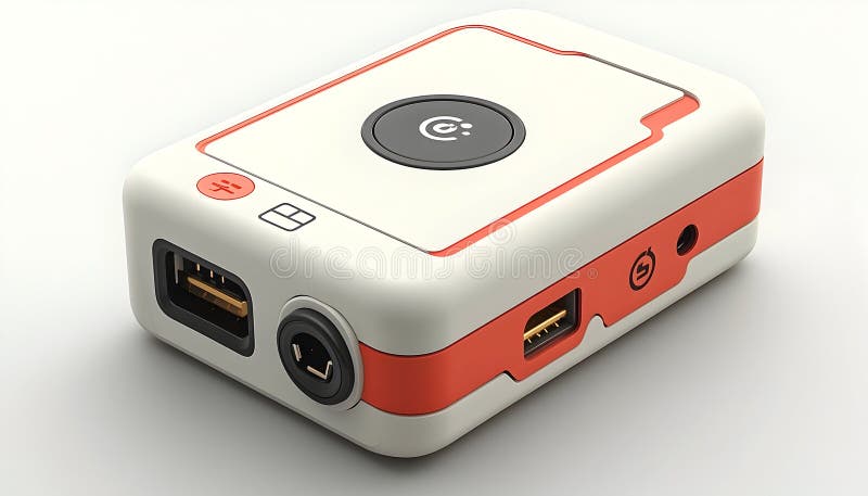 Compact AI-Powered Device stock illustration. Illustration of wireless ...