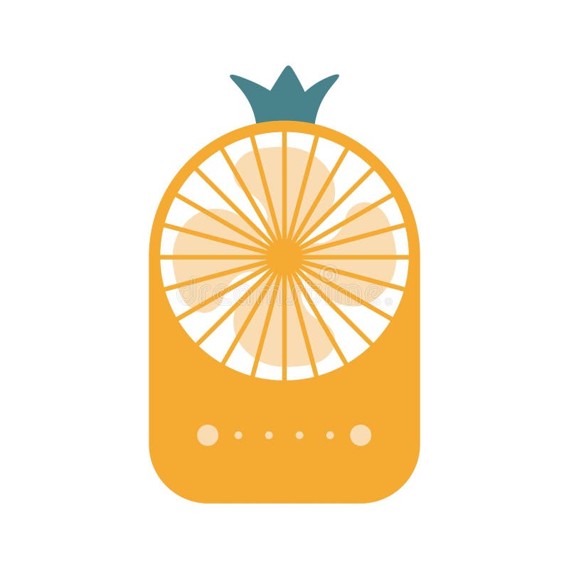 Modern Portable Fan. Comfort Electric Blower Stock Vector ...