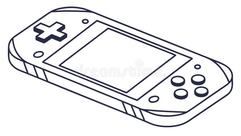Modern Portable Video Game Console, Vector Design Generative AI Stock ...