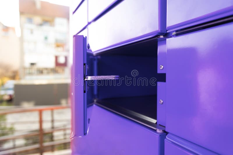 Modern Postal Automatic Mail Terminal with Self Service Stock Photo ...