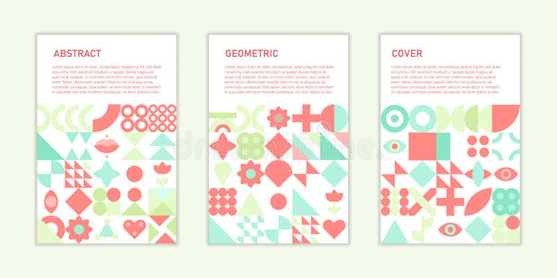 Modern Poster Design. Geometric Art. Neo Geo Style Stock Illustration ...