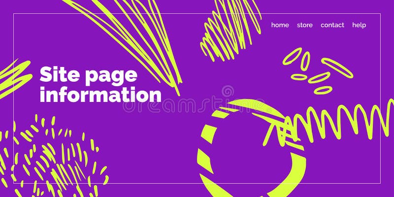 Modern Poster. Different Shapes in Doodle Style. Abstract Spots on the ...