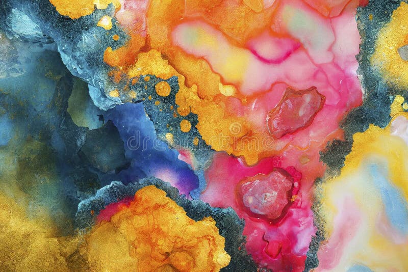 Modern Posters with Abstract Fluid Pattern, Flow Shapes. Ai Generative ...