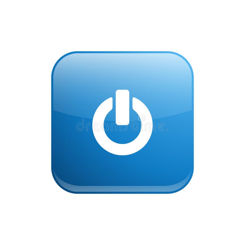 Modern Power Icon Button Logo Stock Vector - Illustration of buttons ...