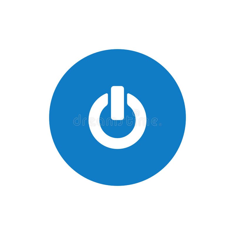 Modern Power Icon Button Logo Stock Vector - Illustration of buttons ...