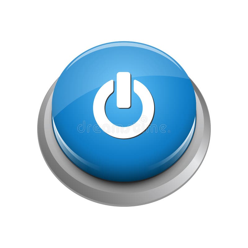 Modern Power Icon Button Logo Stock Vector - Illustration of bulb ...