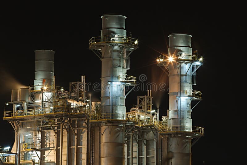 Modern Power Plant stock image. Image of building, industry - 86590595